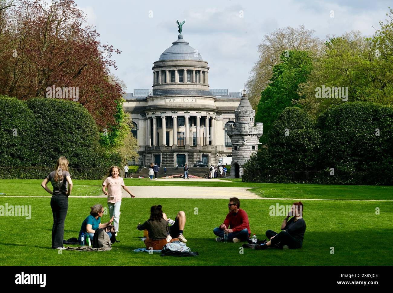 Belgium, Brussels, European district, Cinquantenaire park, the Royal ...