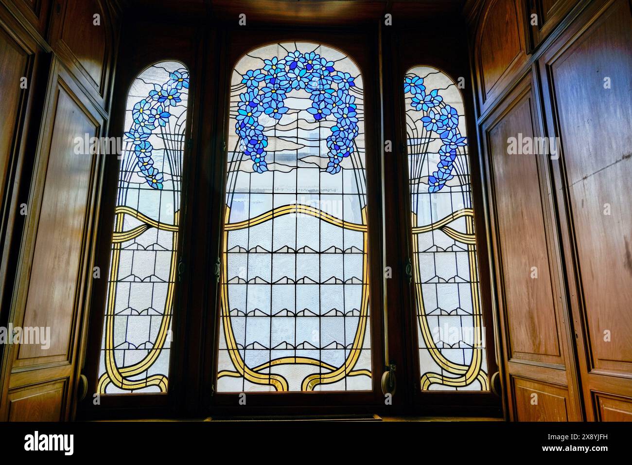 Belgium, Brussels, Saint Gilles, Hôtel Hanon, Art Nouveau style mansion ...
