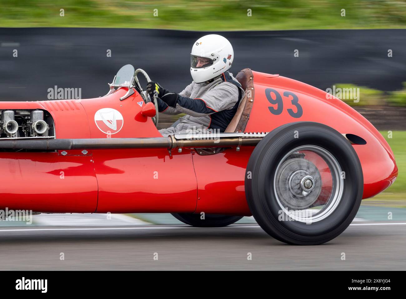 Alex Simpson in the 1948 Alvis "Goodwin Special" during the Parnell Cup ...