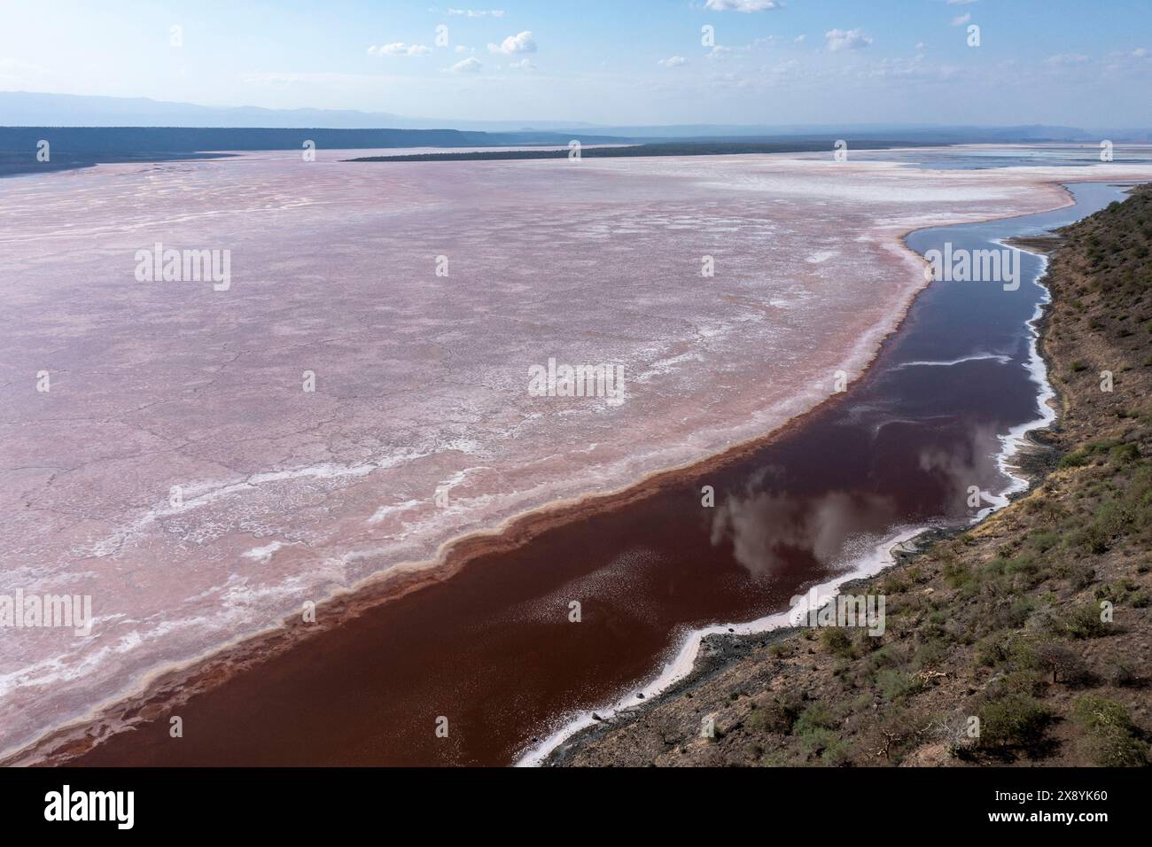 Kenya, Rift valley, lake Magadi and soda, aerial view Stock Photo - Alamy