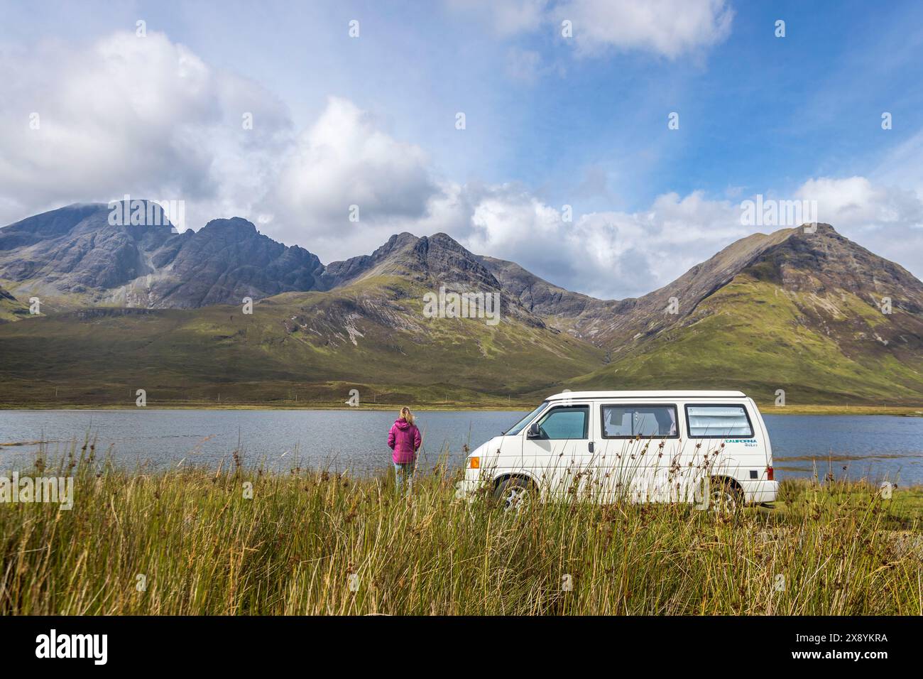 United Kingdom, Scotland, Highlands, Isle of Skye, Elgol, Loch Slapin ...