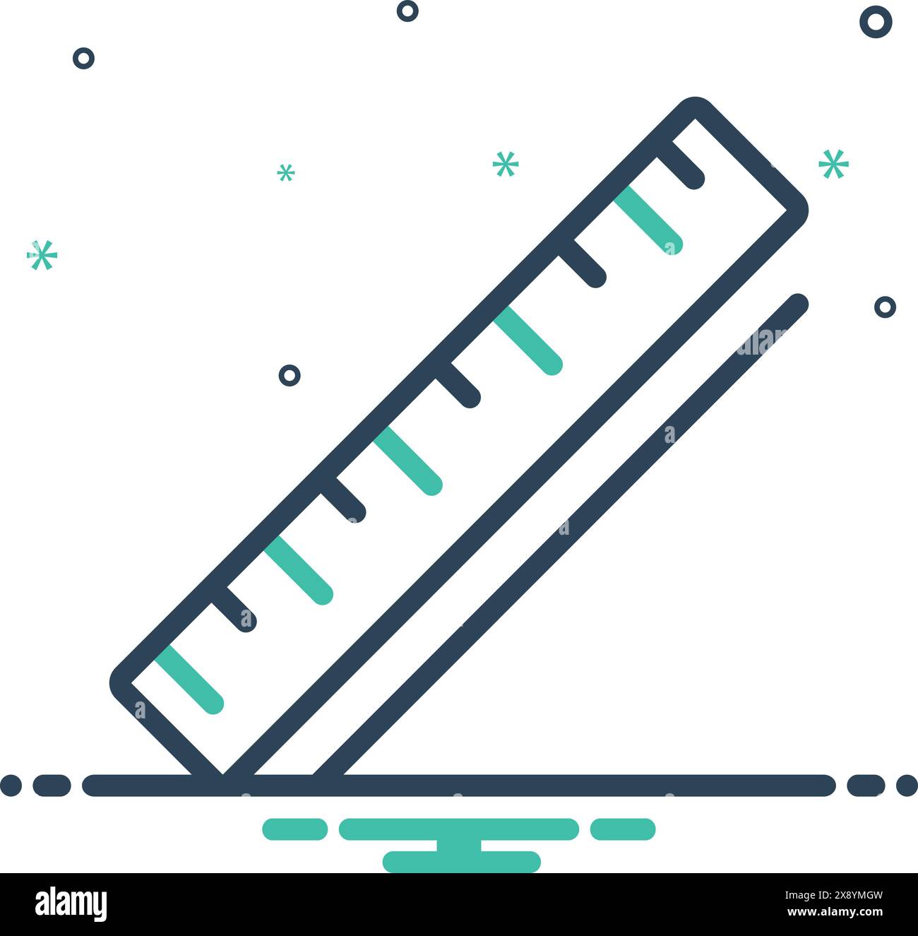 Icon for ruler, yardage Stock Vector Image & Art - Alamy