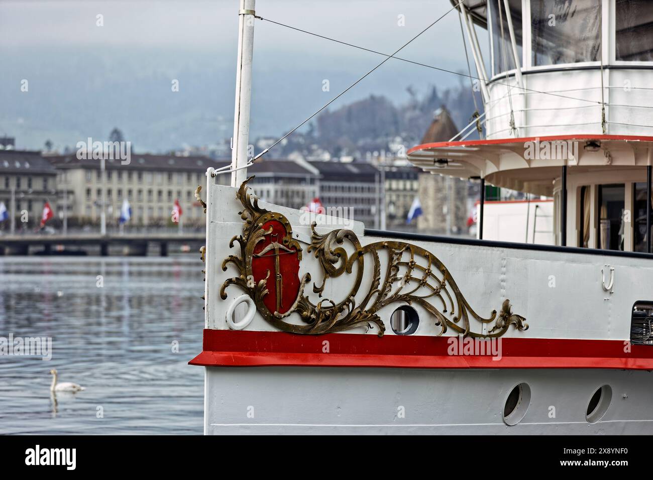 Switzerland, Canton of Lucerne, Lucerne, Lake Lucerne, lake cruise ...