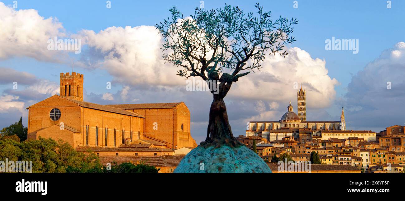 Italy, Tuscany, Siena, historical center listed as World Heritage by ...
