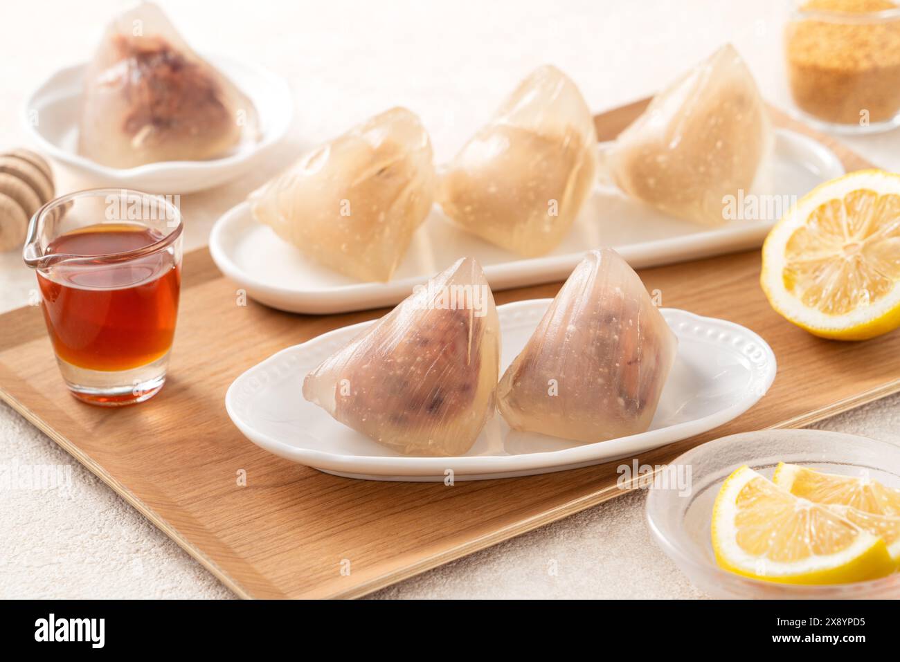 Zongzi, crystal ice rice dumpling for Dragon Boat Festival food with ...