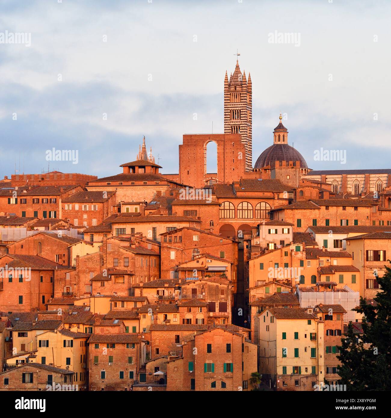 Italy, Tuscany, Siena, historical center listed as World Heritage by ...