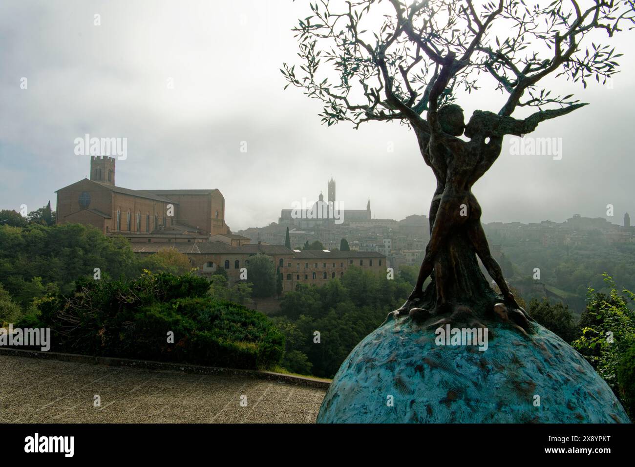 Italy, Tuscany, Siena, historical center listed as World Heritage by ...
