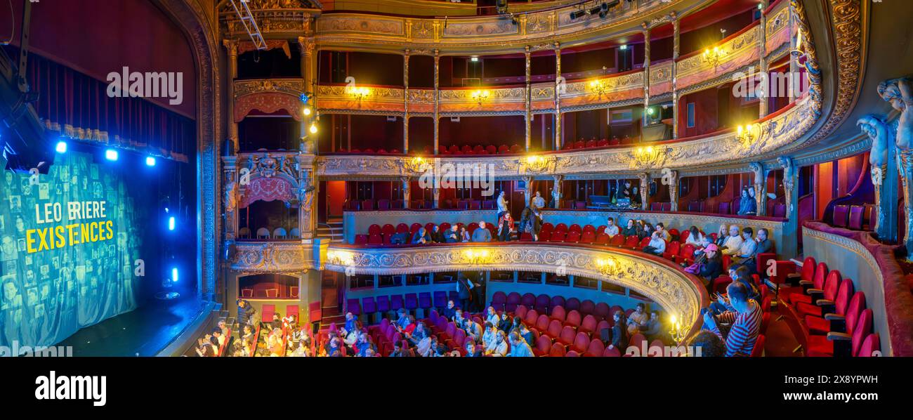 France, Paris, theater of the Gymnase Marie Bell Stock Photo - Alamy