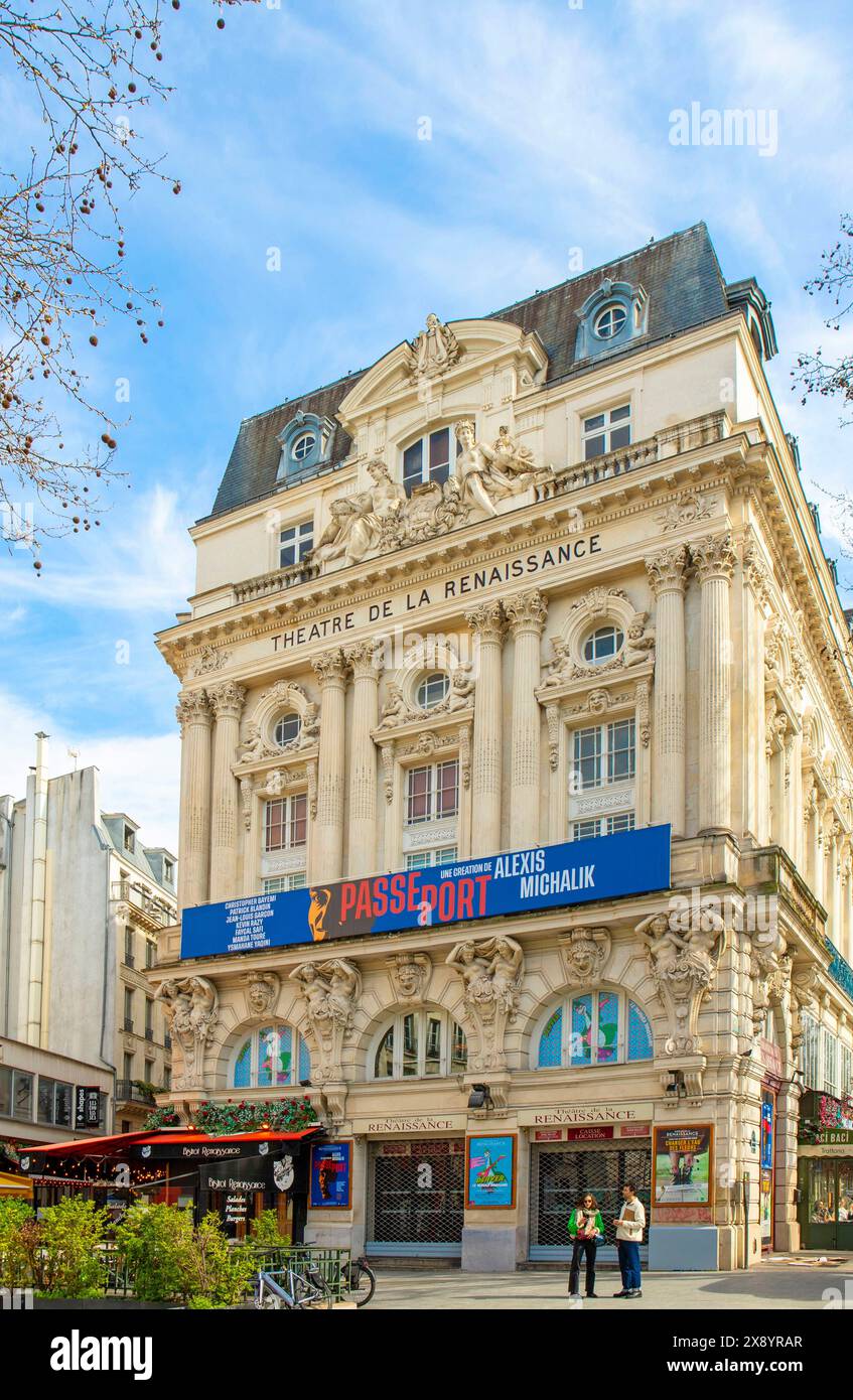 France, Paris, Renaissance theater Stock Photo - Alamy