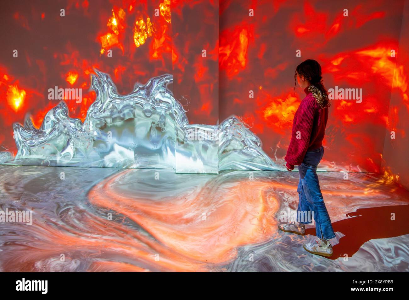France, Paris, Science Experiments museum, magma Stock Photo - Alamy