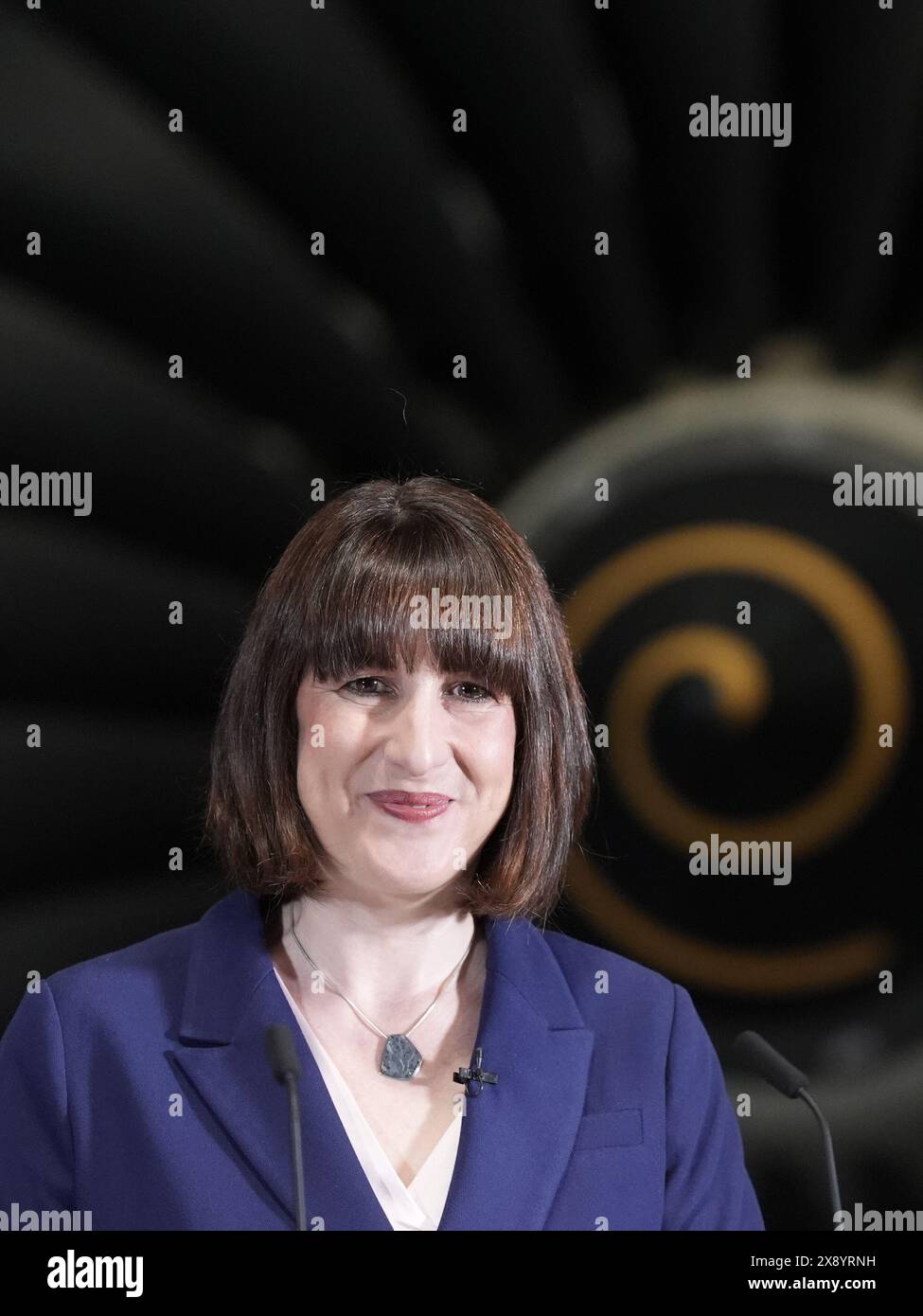 Shadow chancellor Rachel Reeves delivers a speech during a visit to ...