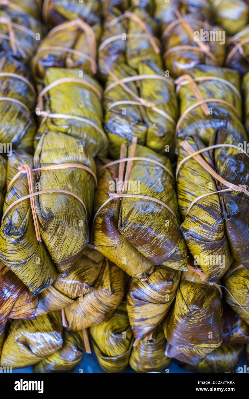 Thailand, Bangkok, Dusit district, Khao tom mat, specialty made of ...