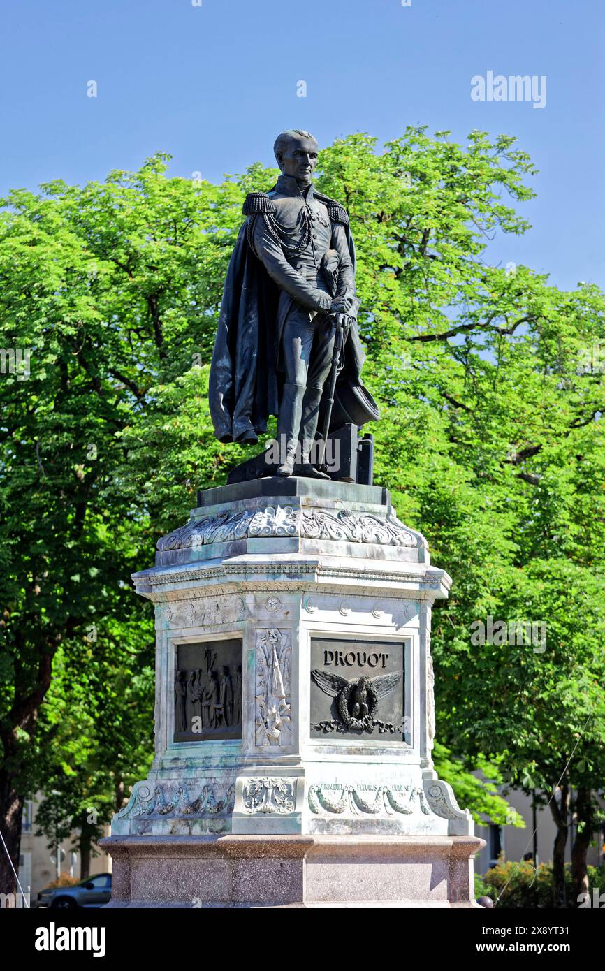 France, Meurthe-et-Moselle, Nancy, Statue of General Drouot located on ...