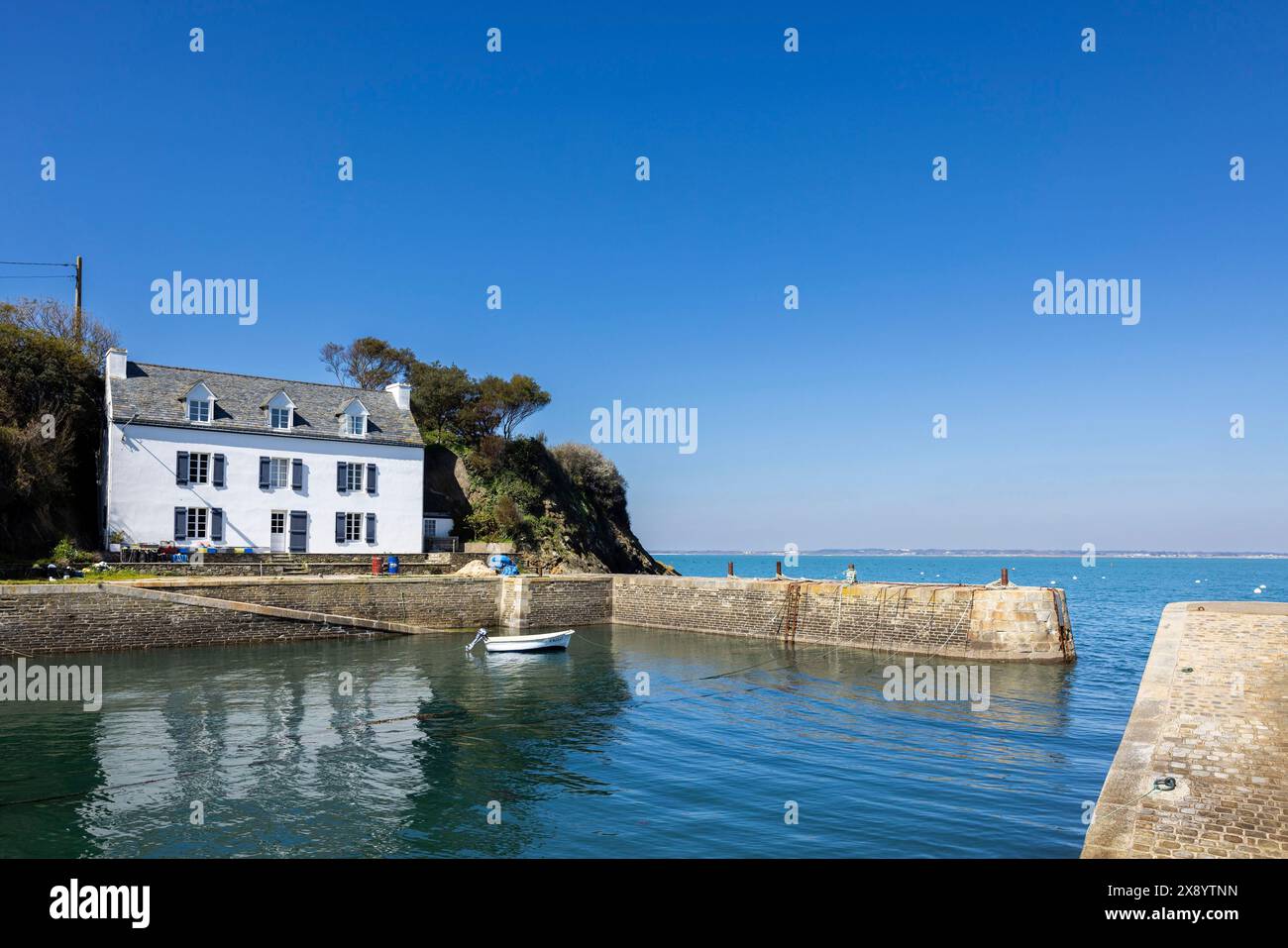 France, Morbihan, Ile de Groix, port Lay Stock Photo - Alamy