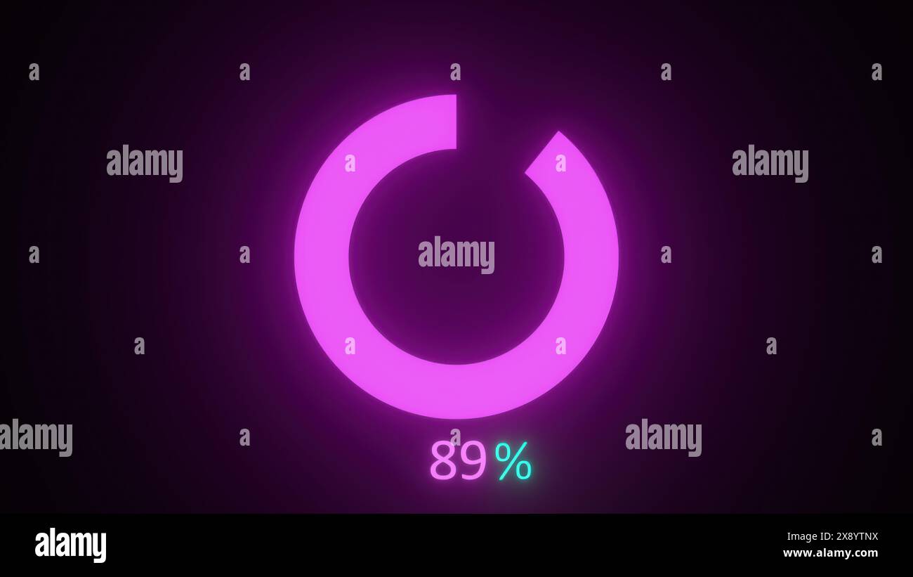 Glow Circular loading. Computer generated 3d render Stock Photo - Alamy