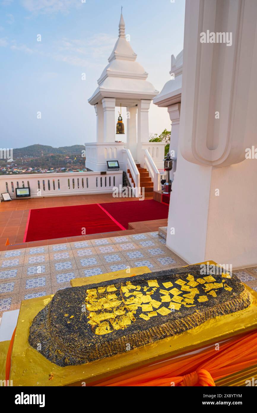 Thailand, Chonburi province, Ko Sichang island, Buddha's sacred ...