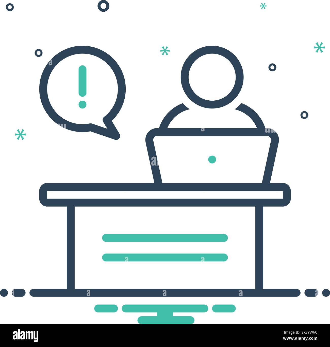 Icon for reception desk,infromation Stock Vector Image & Art - Alamy