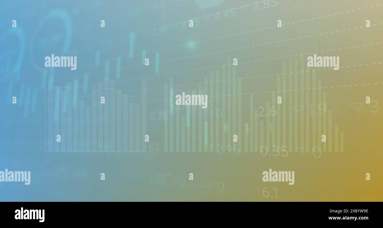 Image of circles over multiple graphs and trading board against ...