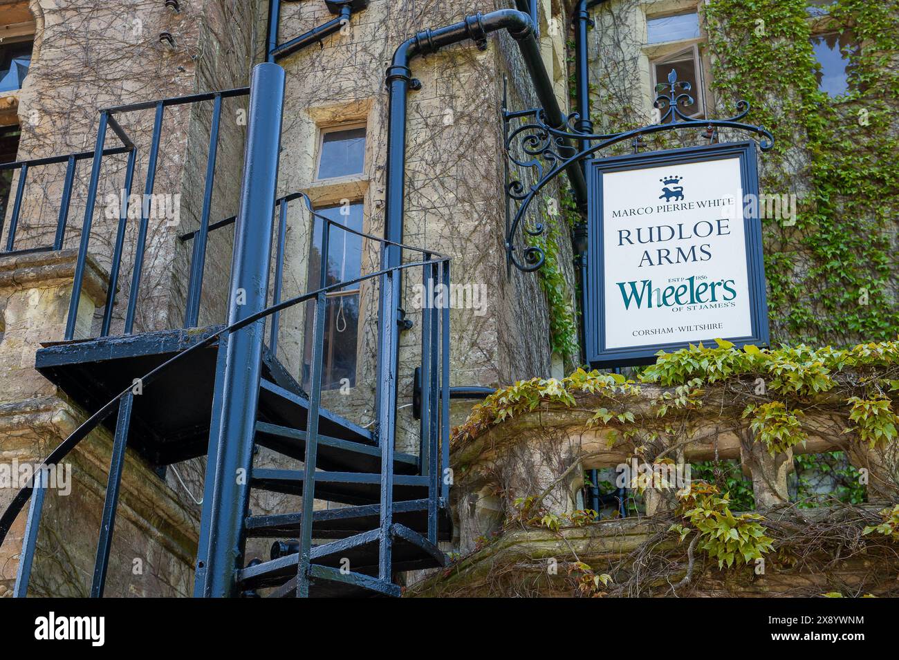 Bath, Corsham, Wiltshire, UK. The Marco Pierre White Rudloe Arms in ...