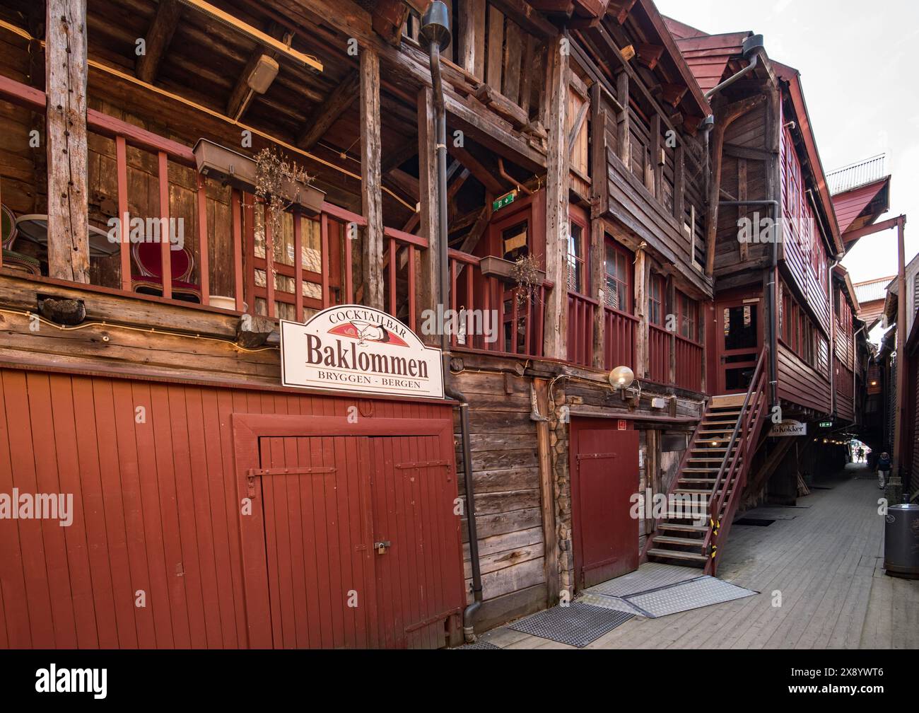 A place of trade for hundreds or years at the Bryggen in Bergen, Norway ...