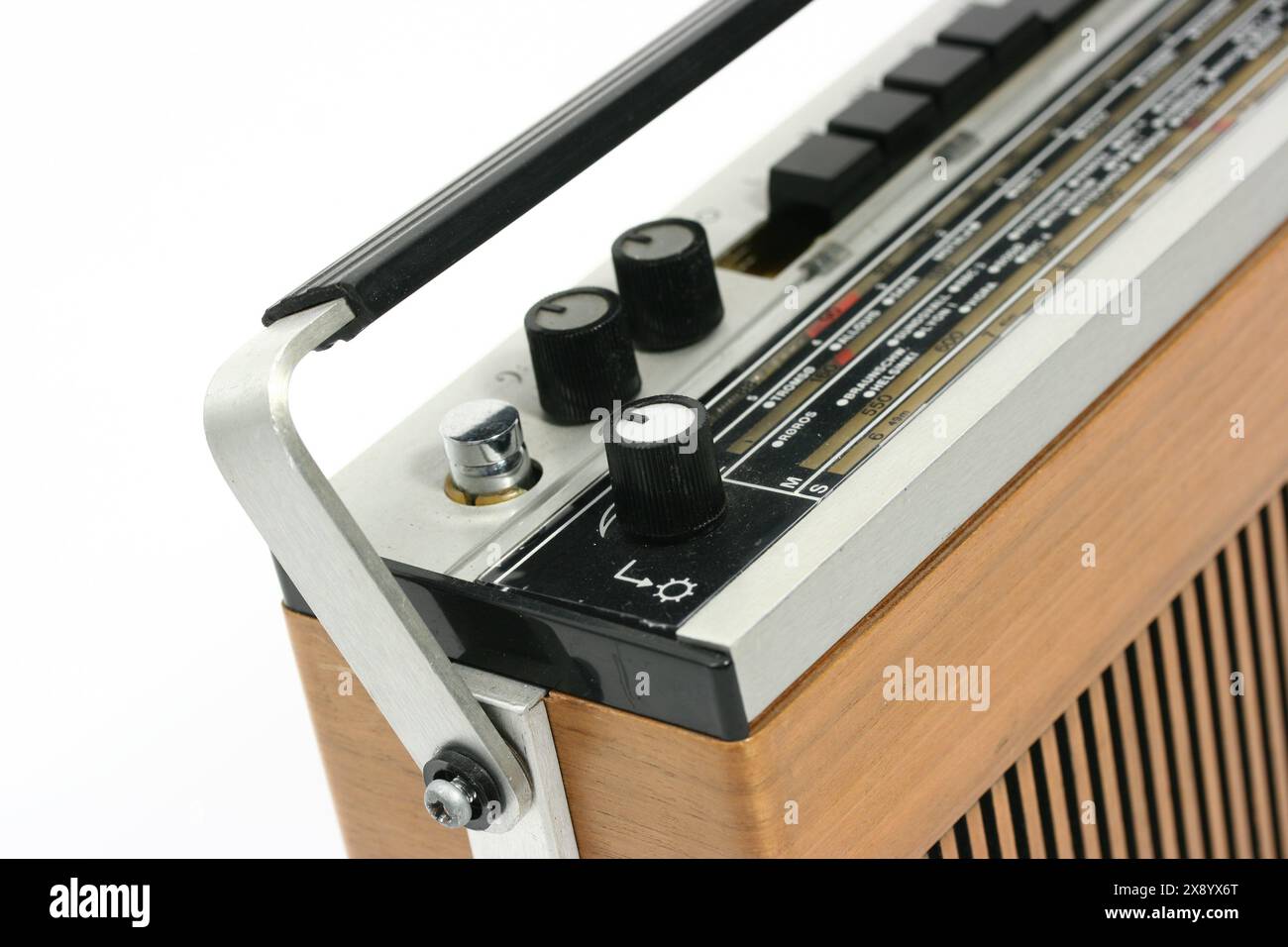 tandberg portable Transistor radio top buttons and controls Stock Photo ...