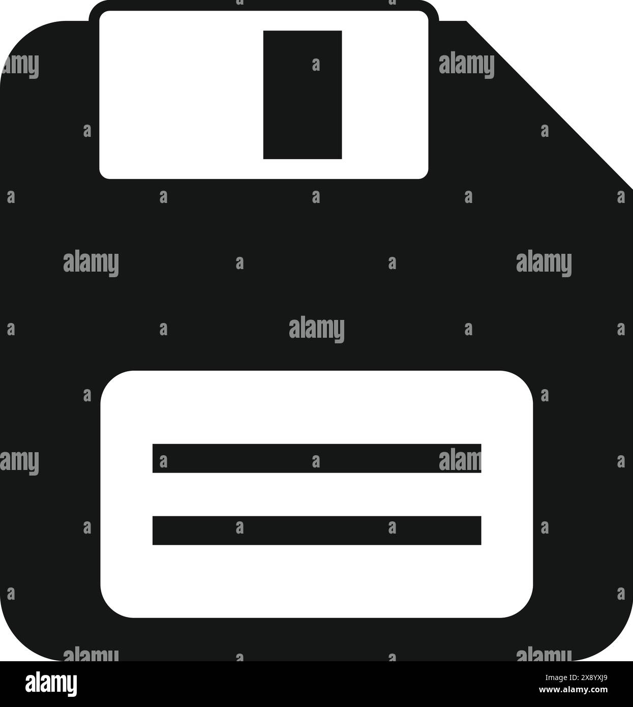 Black Vector Icon Of A Classic Floppy Disk Representing Data Storage Stock Vector Image And Art