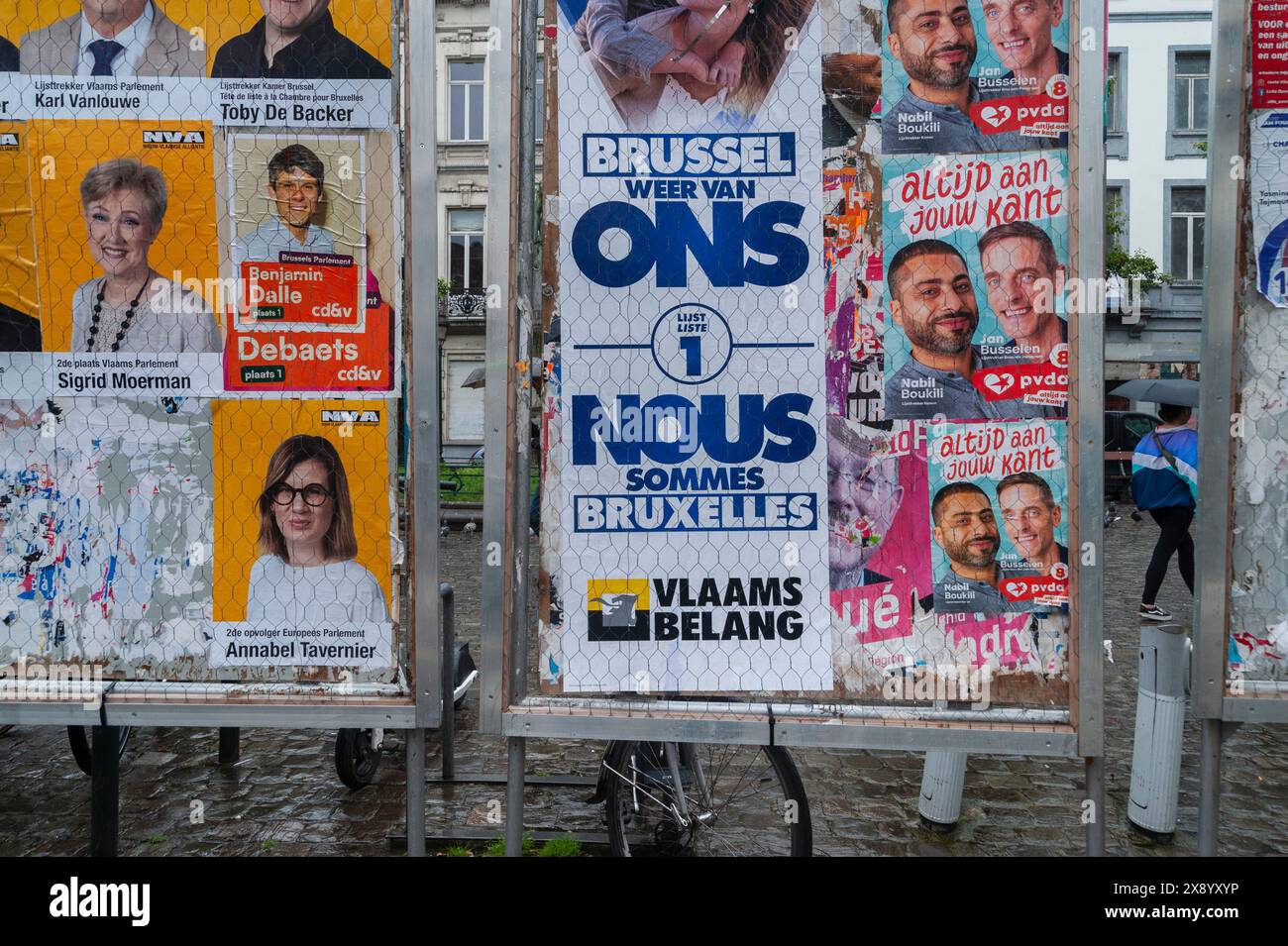 Brussels, Belgium. 24th May, 2024. Nicolas Landemard/Le Pictorium ...