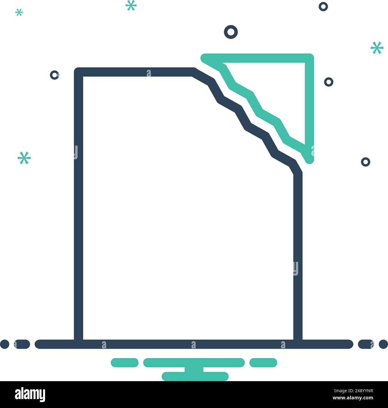 Icon paper split Stock Vector Images - Alamy