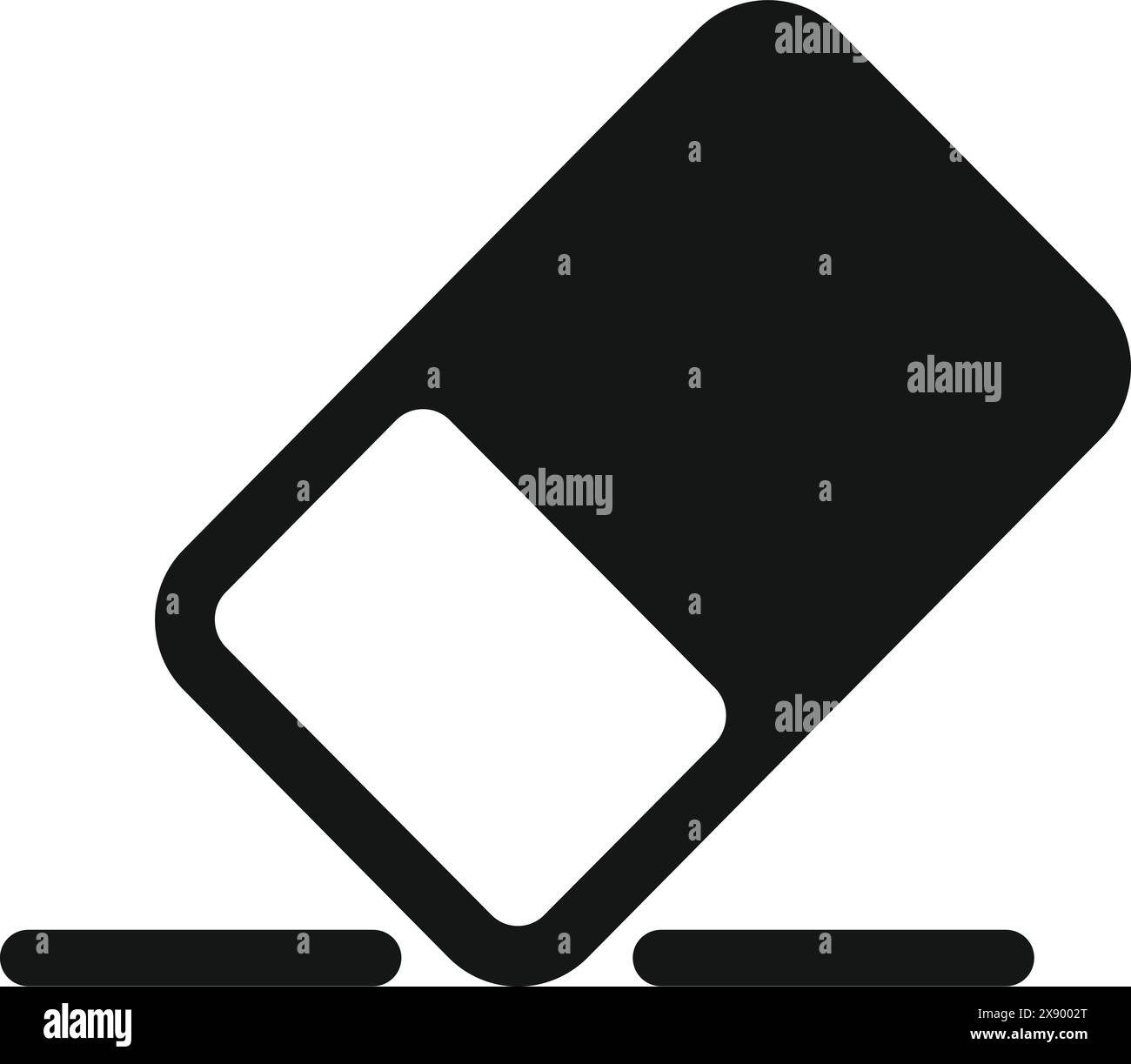 Eraser supply icon Black and White Stock Photos & Images - Alamy