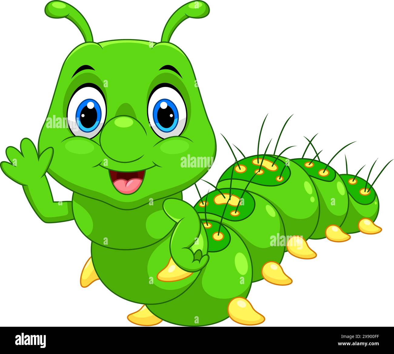 Cartoon worm hi-res stock photography and images - Alamy
