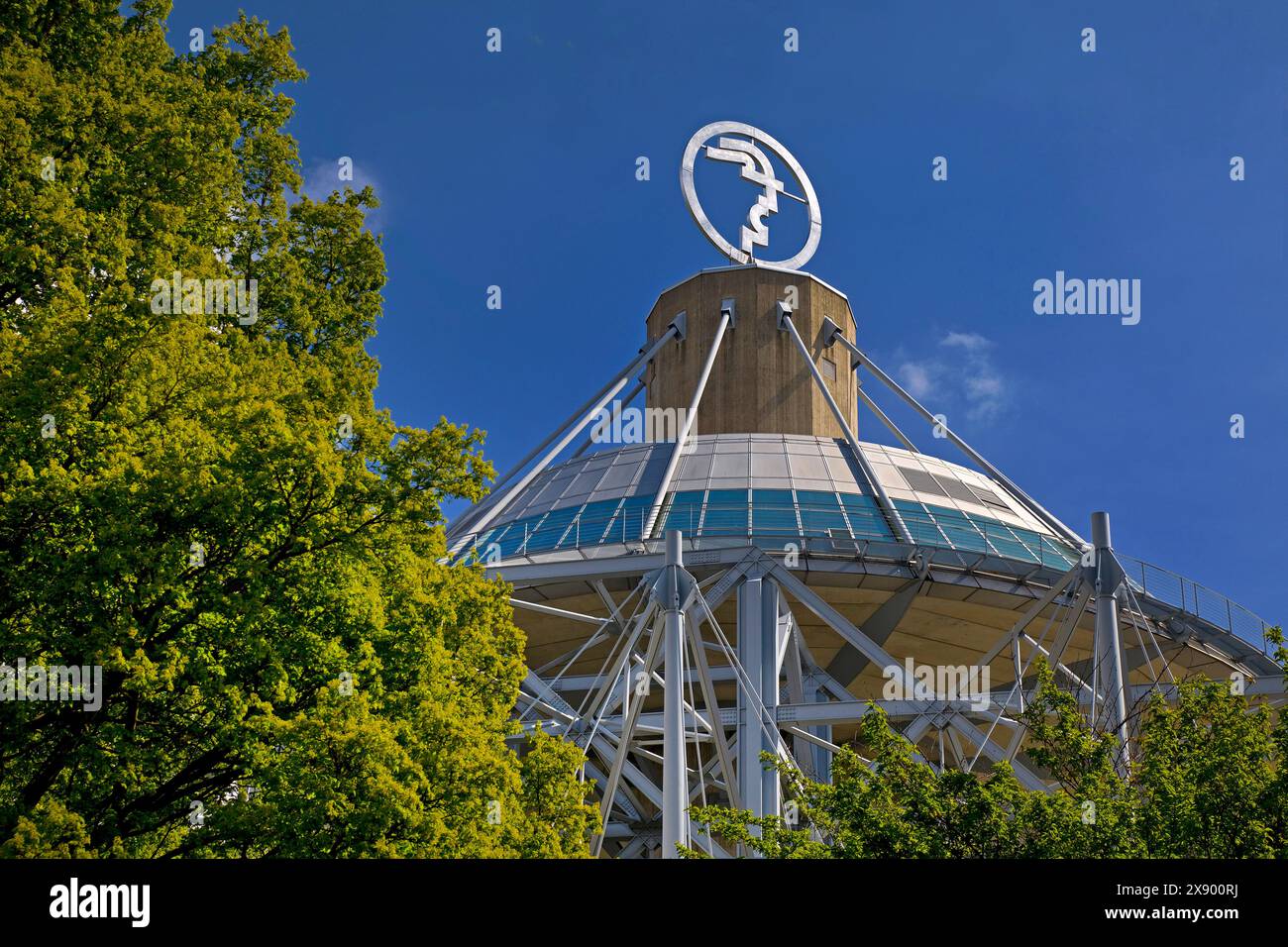 the Hermes logo, symbol of the Hannover Messe, Germany, Lower Saxony ...