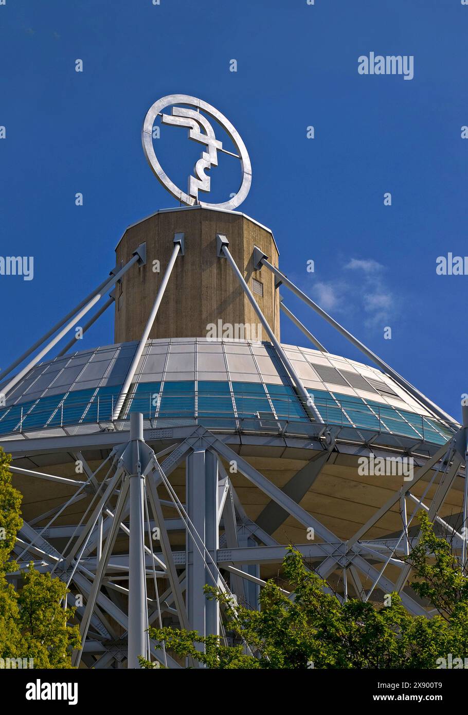the Hermes logo, symbol of the Hannover Messe, Germany, Lower Saxony ...