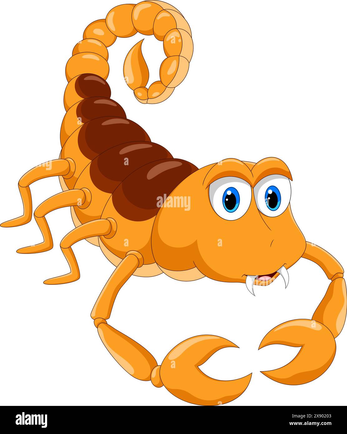 Cartoon scorpion isolated on white background Stock Vector Image & Art ...