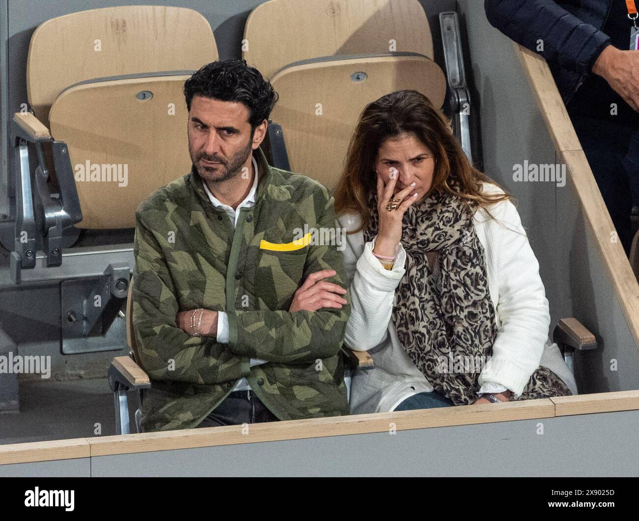 Paris, France. 27th May, 2024. Alexandre Ruiz in the stands at the 2024 ...