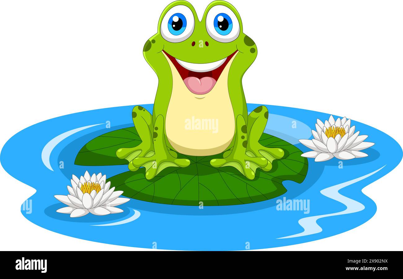 Frog cartoon hi-res stock photography and images - Alamy