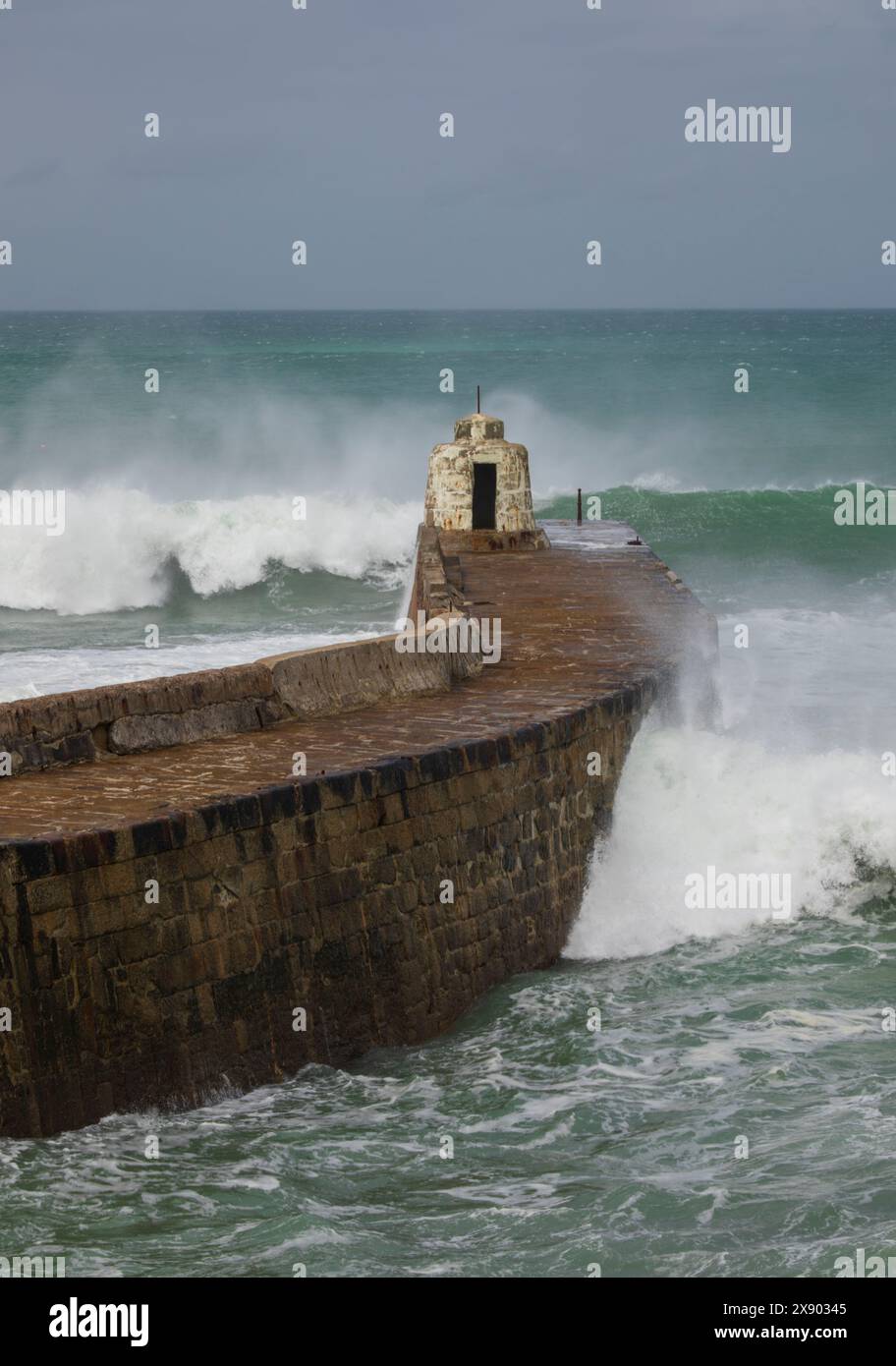 The Monkey Hut Portreath Cornwall Stock Photo - Alamy