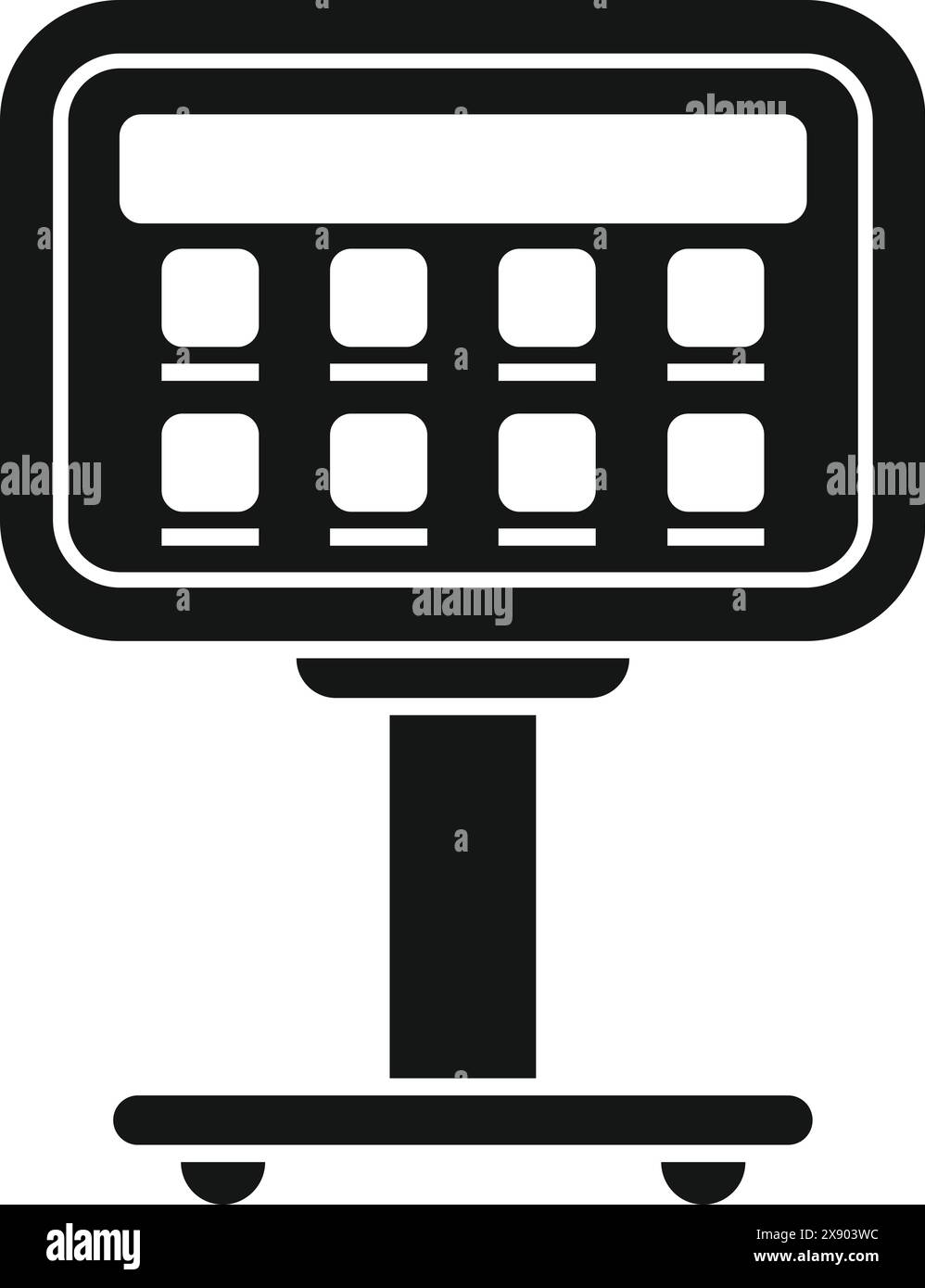 Vector illustration of a led scoreboard, perfect for sport and event ...