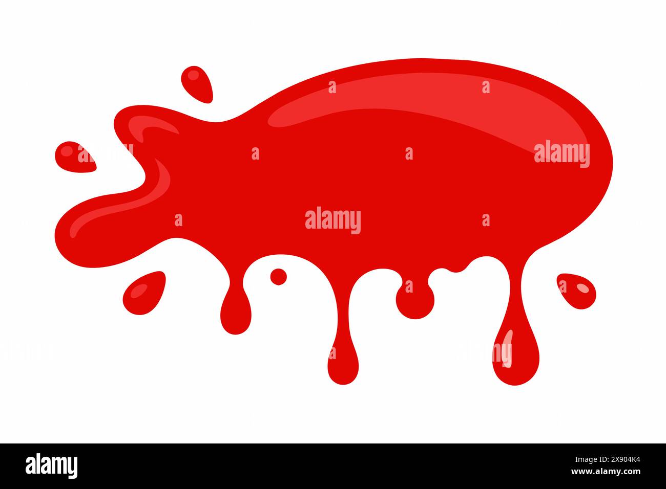 Red paint splash design concept. Blood stain, splashes. Abstract ...