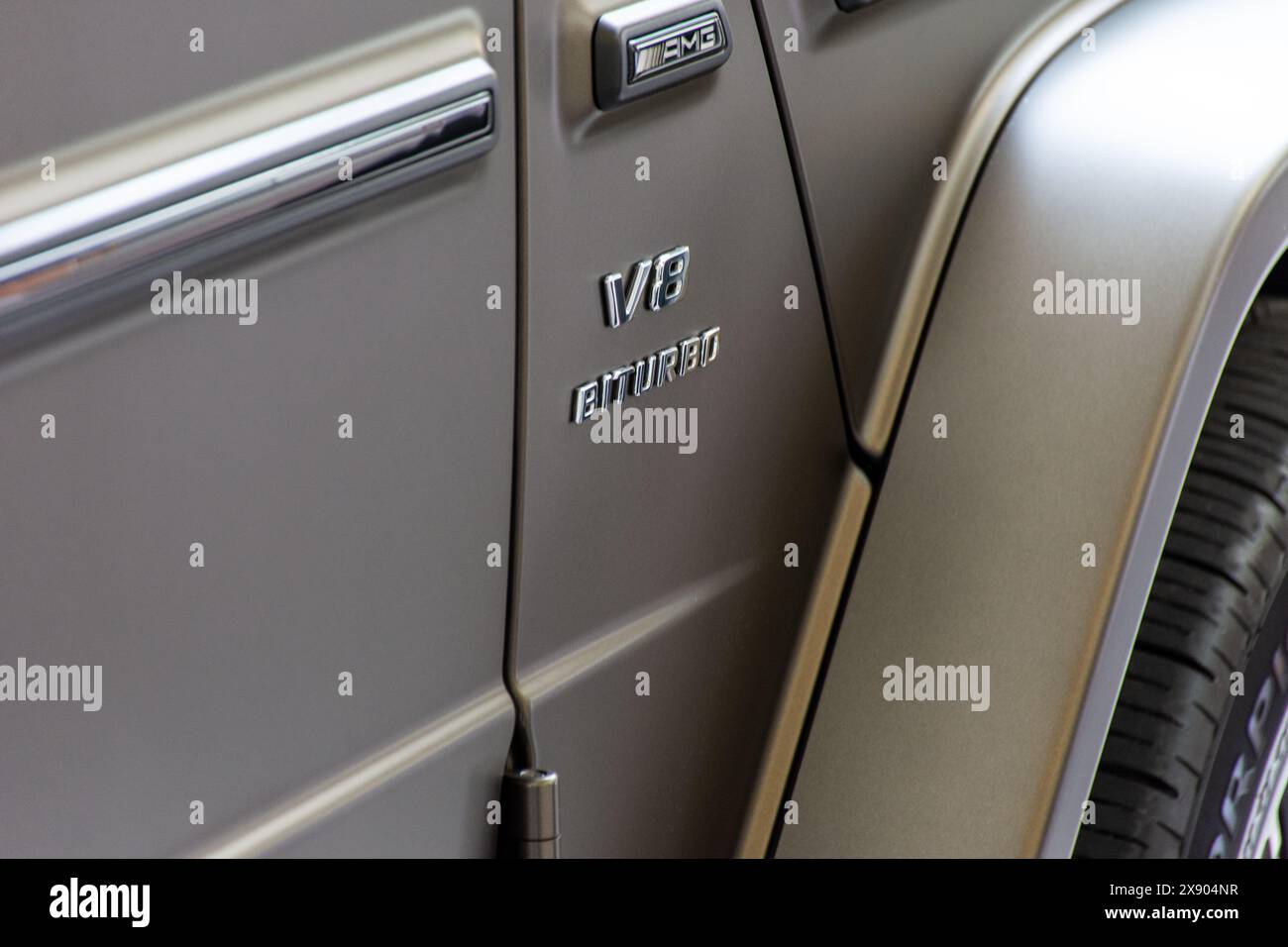 Close-up of side part of Mercedes-Benz G63 AMG Stock Photo - Alamy
