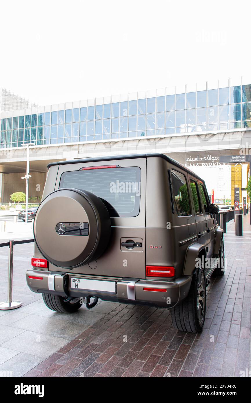 Rear view of Mercedes-Benz G63 AMG parked in Dubai Mall Stock Photo - Alamy