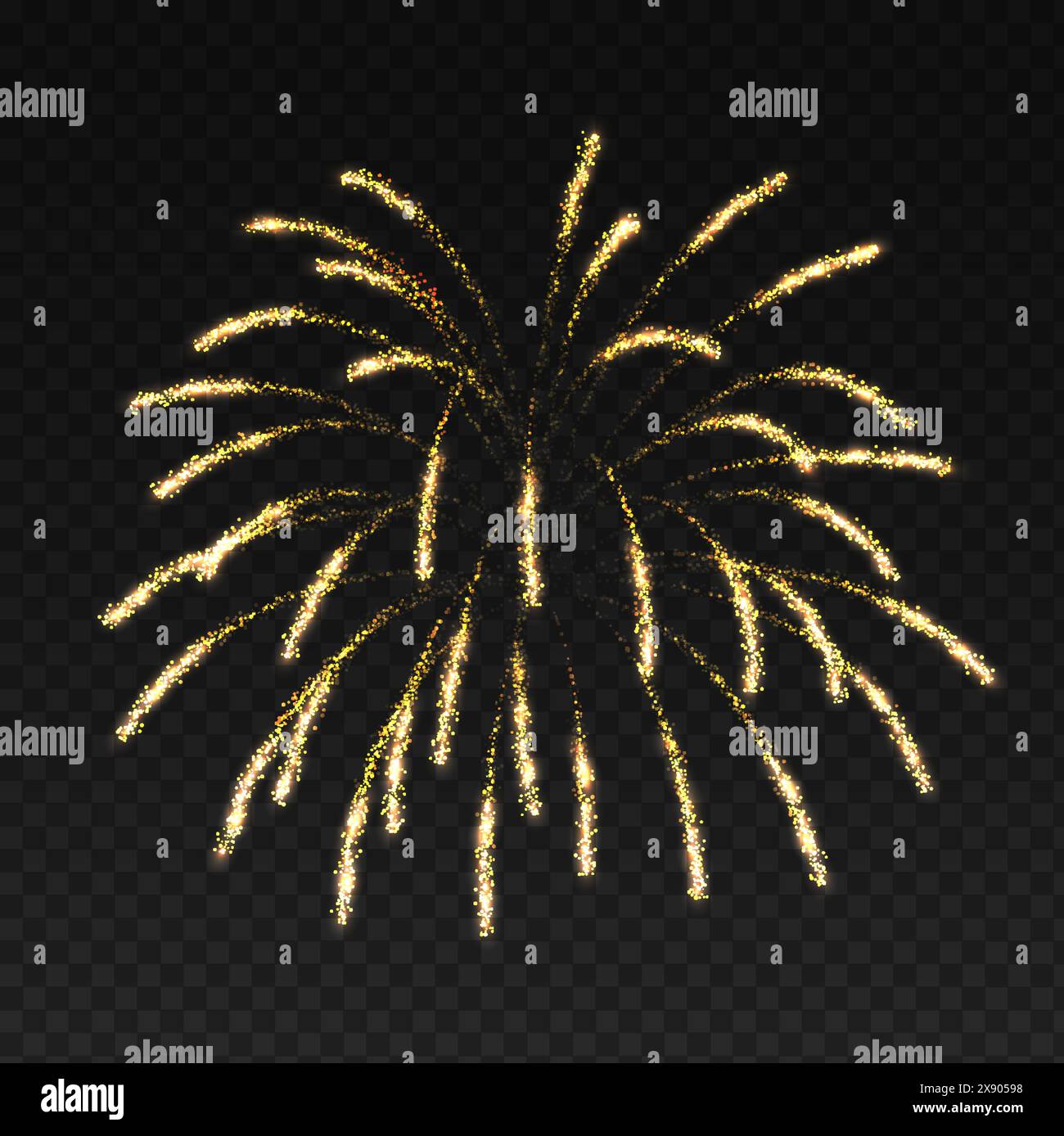 Sparkling firework palm shape realistic vector illustration. Holiday ...