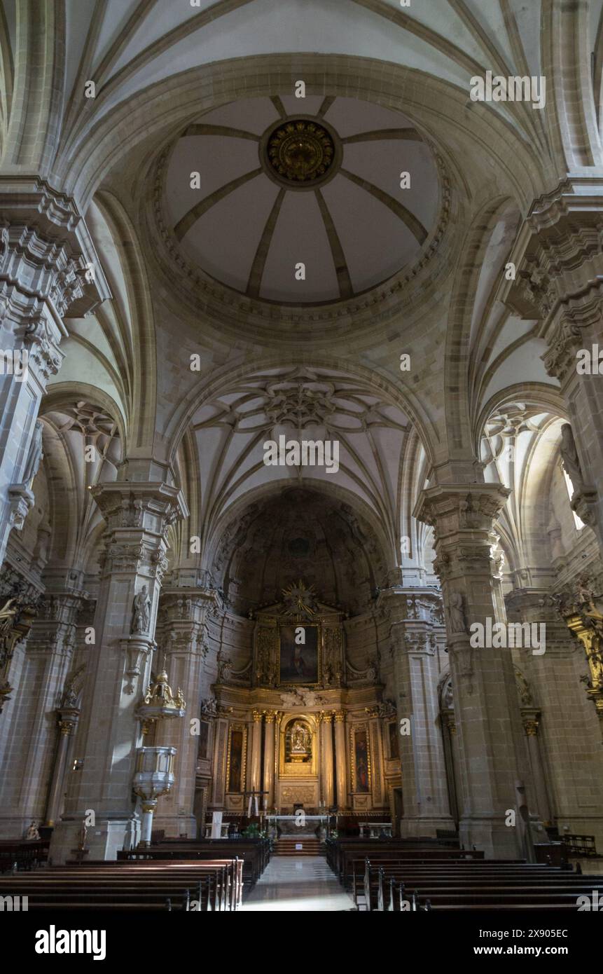 Basilica de Santa María in San Sebastian, Basque Country, Spain Stock ...