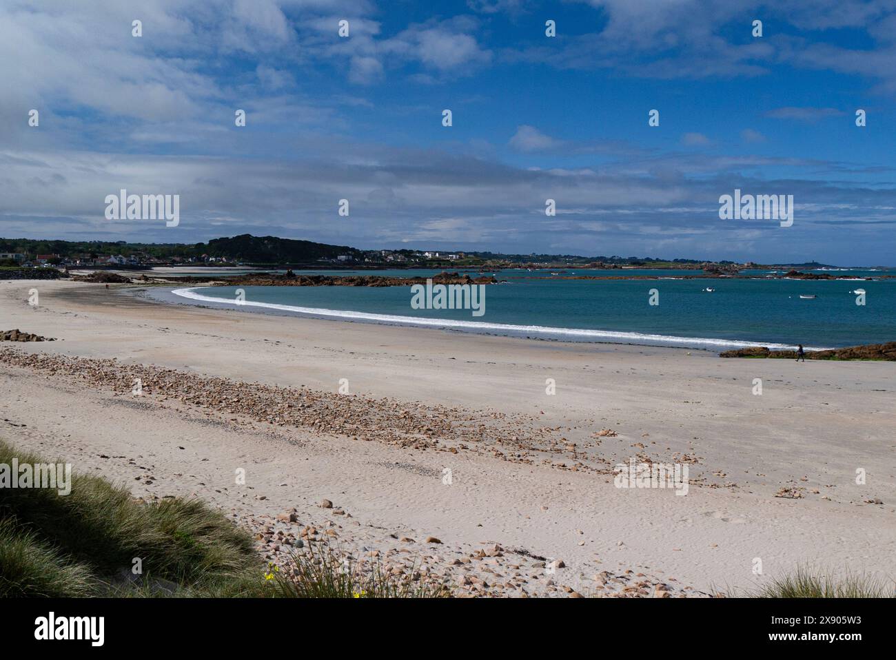 View across the white sandy beach of Saline Bay also known as Grandes ...