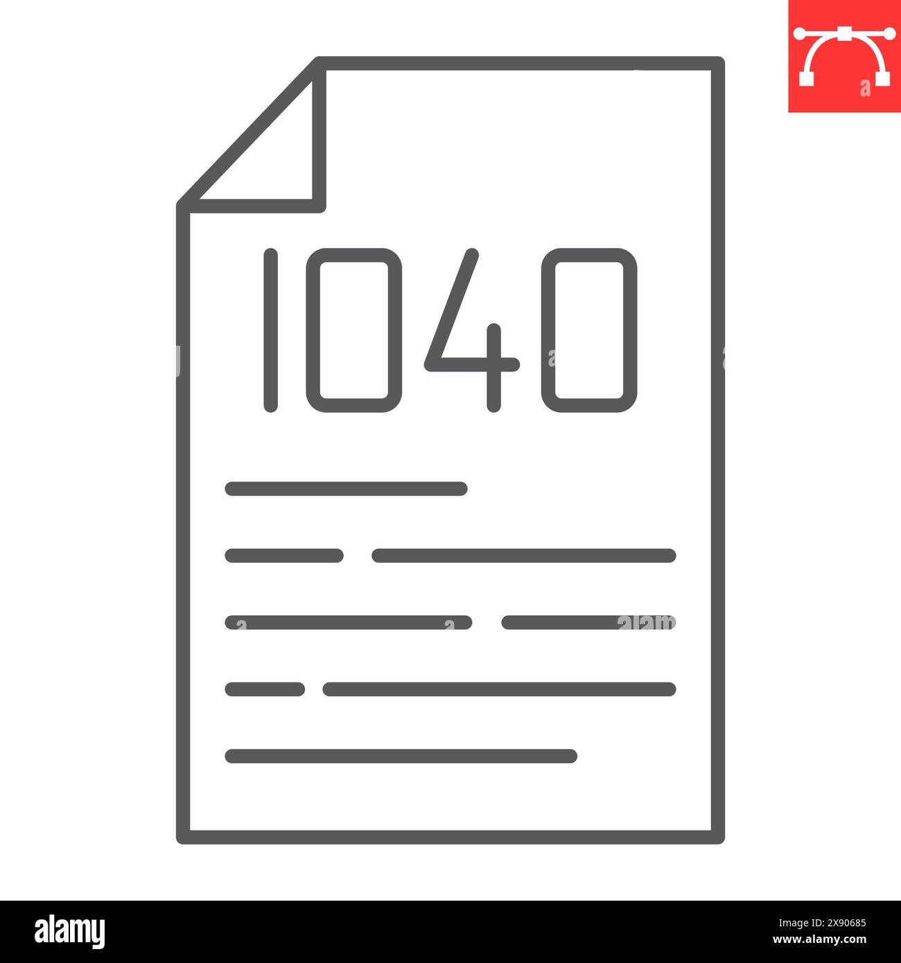 Tax 1040 Stock Vector Images - Alamy