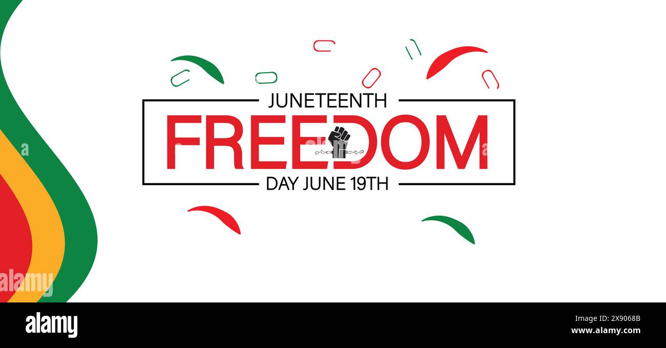 Juneteenth Freedom Day June 19 Stock Vector Image & Art - Alamy