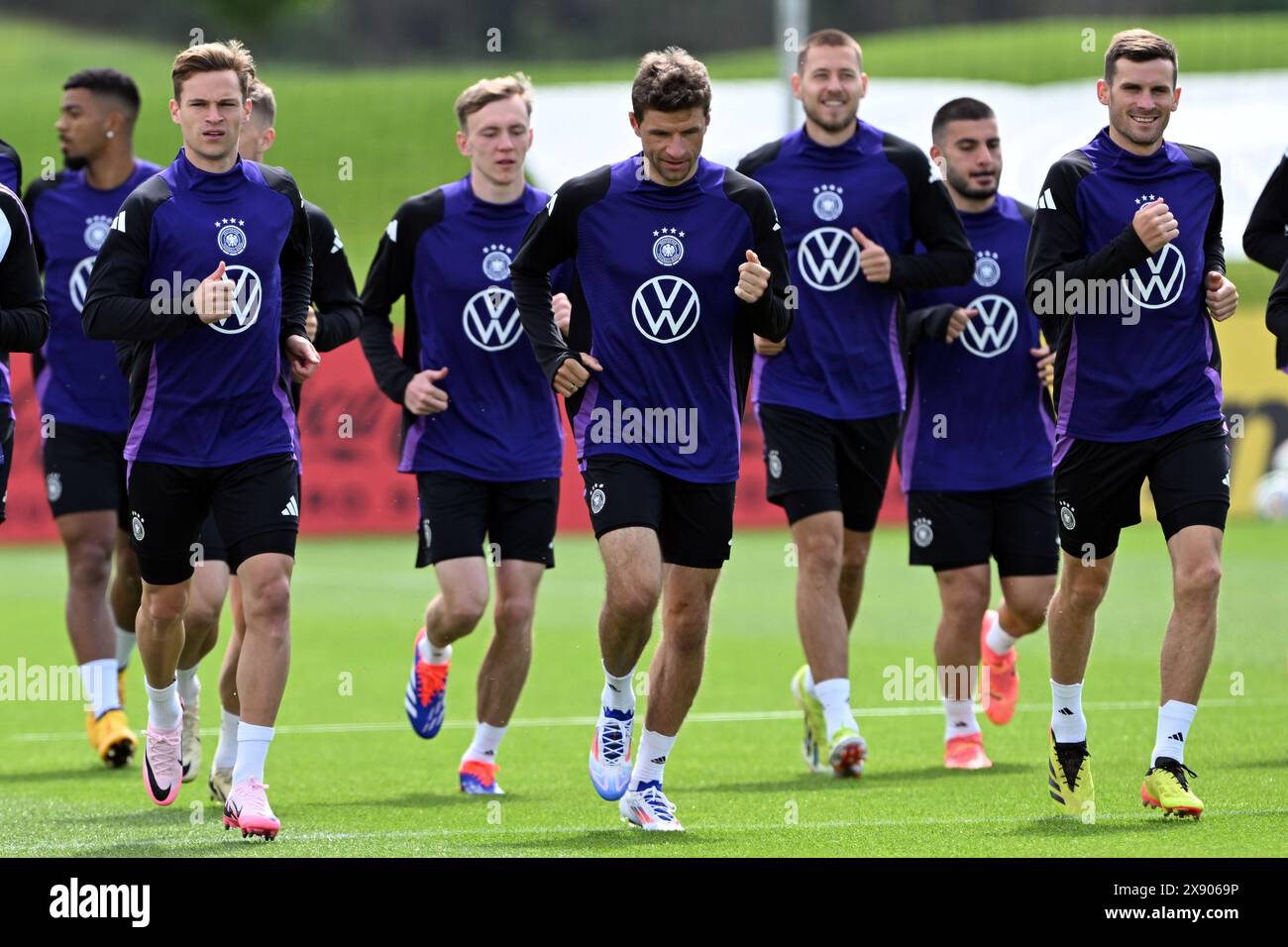 28 May 2024, Thuringia, Blankenhain: Soccer: National team, preparation for the home European ...