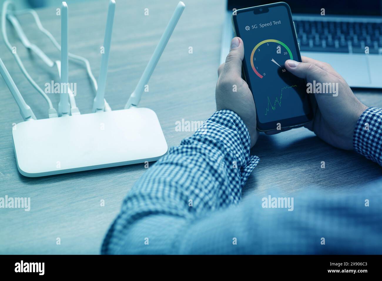 Using electronic test equipment hi-res stock photography and images - Alamy