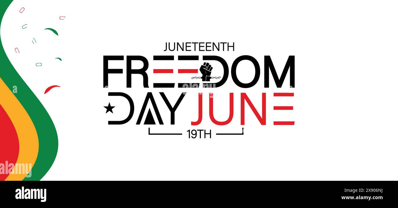 Honoring Juneteenth A Celebration of Freedom and Unity Stock Vector ...
