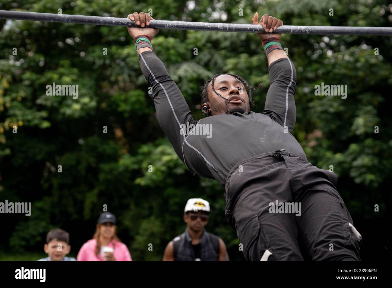 Young calisthenics athletes perform feats of physical strength and ...