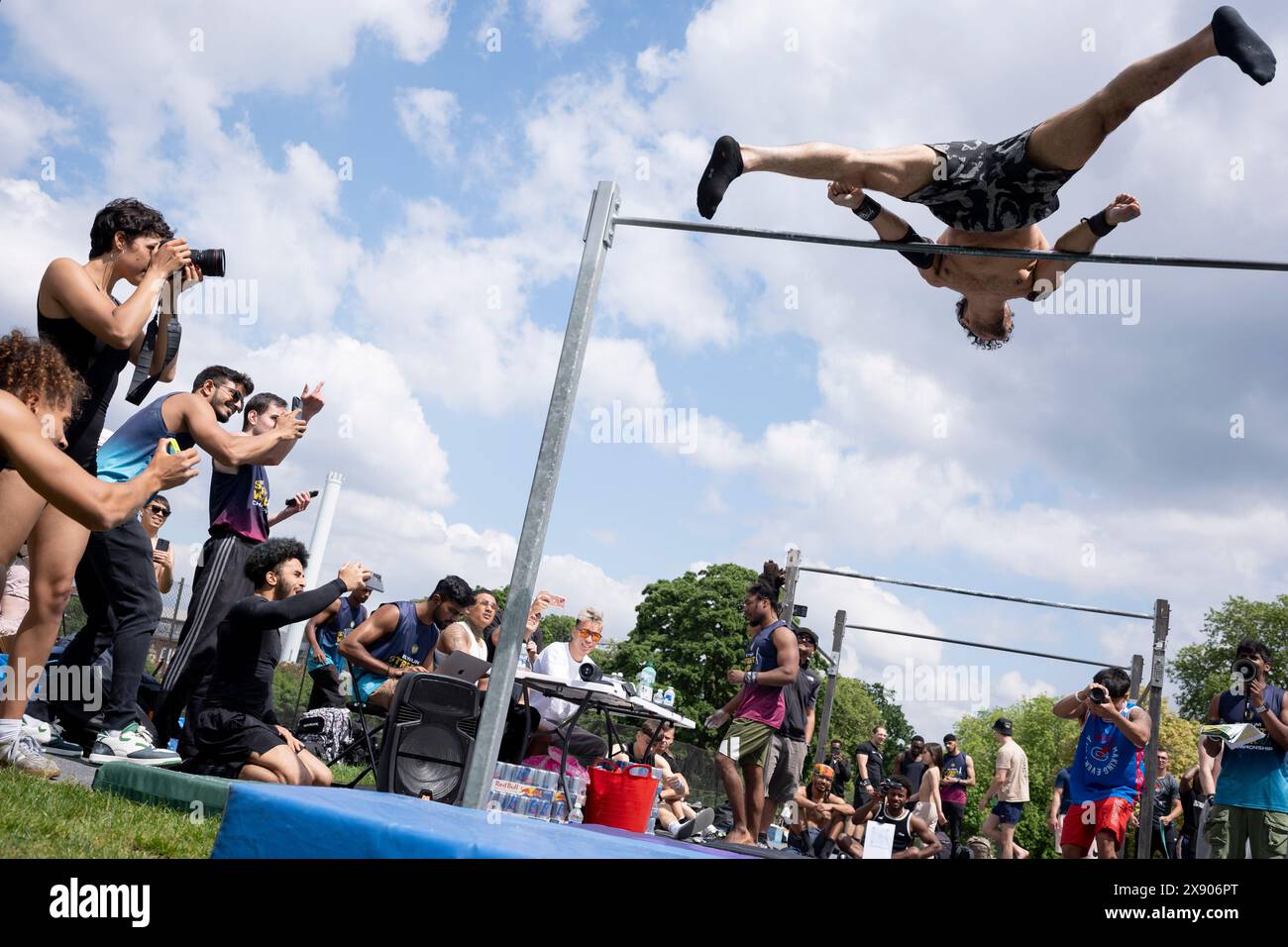 Young calisthenics athletes perform feats of physical strength and ...